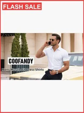 Shirts | Muscle Fit Stretch Wrinkle Free Short Sleeve Dress Shirt ...